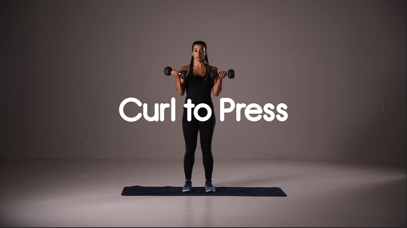 How to do a Curl to Press - HIIT Arm Exercises – Group HIIT