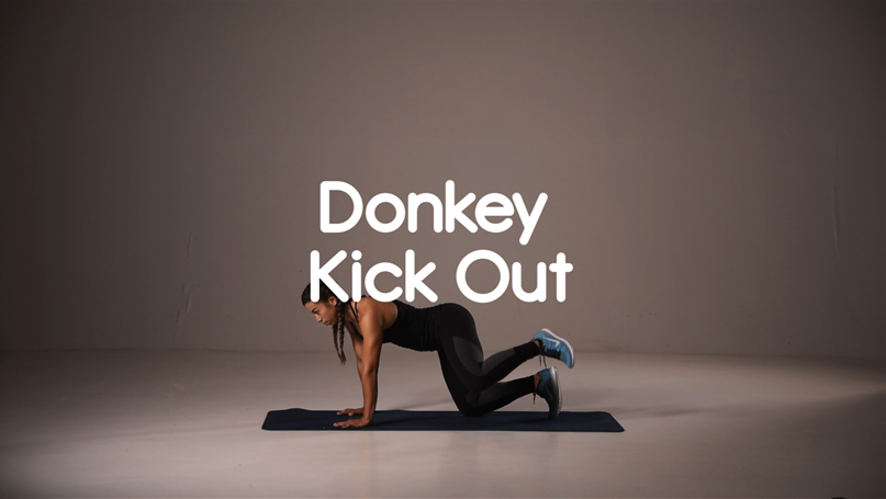 How to do a Donkey Kick Out - HIIT Exercise – Group HIIT