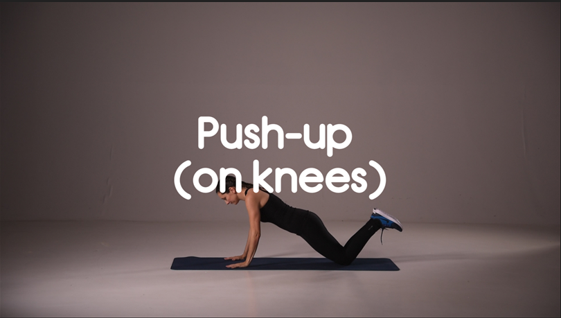 How to do a Push-up on Knees - HIIT Exercise – Group HIIT