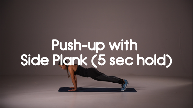 How to do a Push-up with Side Plank - HIIT Exercise – Group HIIT