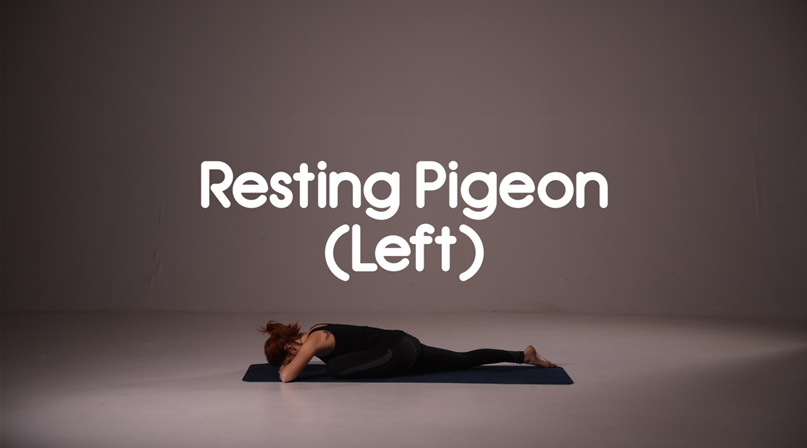How to do Resting Pigeon Video - Yoga Poses – Group HIIT