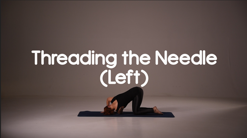 How to do Threading the Needle - Yoga Poses – Group HIIT